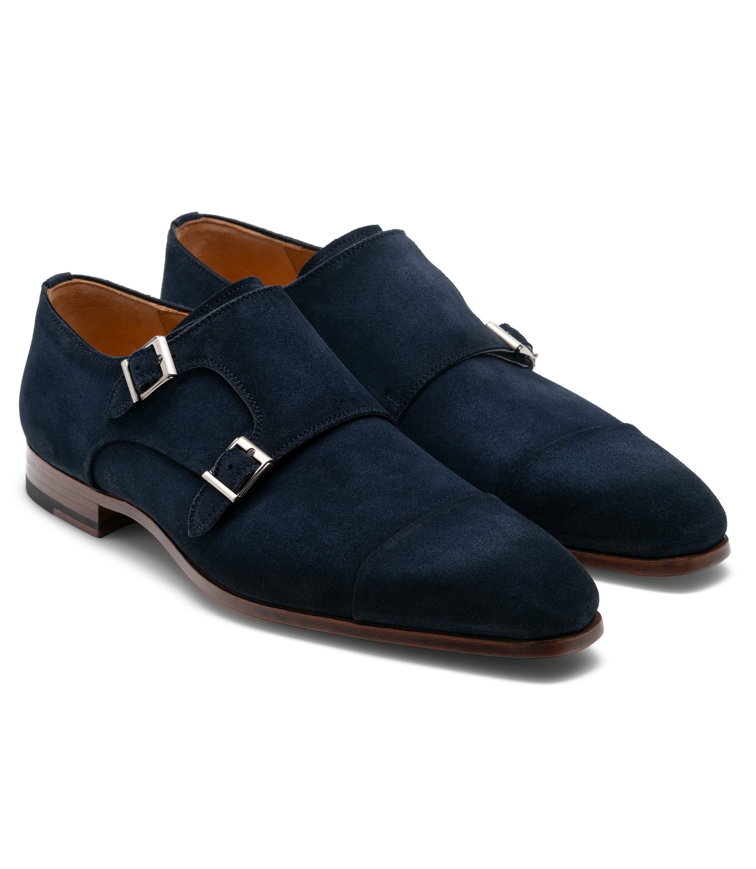 Blue Suede Gariton Monk Strap Shoes – NCR - Costoso Italiano