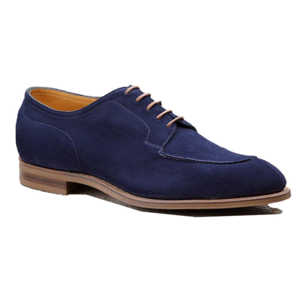 Height Increasing Navy Blue Suede Hamlet Derby Shoes – NCR - Costoso ...